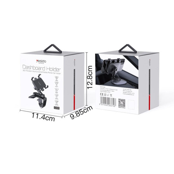 YESIDO C101 Dashboard Spring Clip Phone Holder