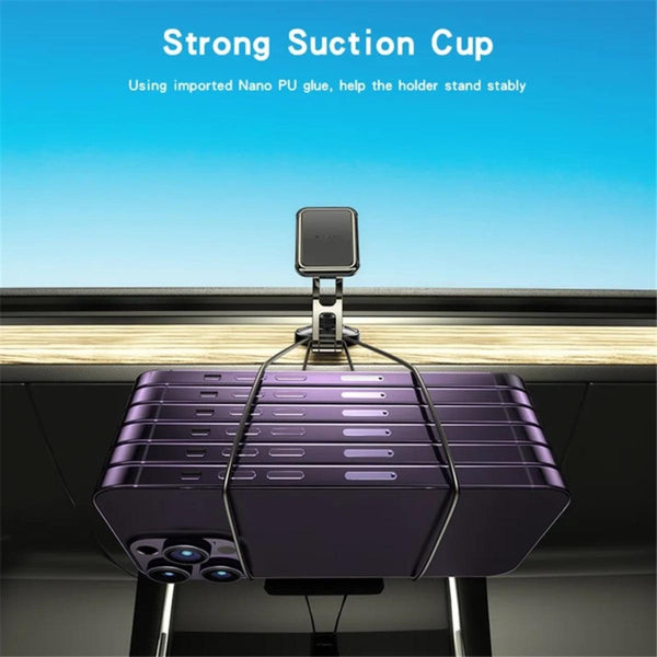 YESIDO C264 Dual Shaft Car Dashboard Monitor Mount Magnetic Phone Hold