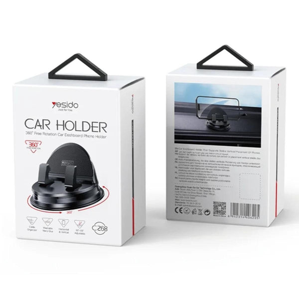 YESIDO C268 Car Dashboard Phone Mount Cell Phone Holder Stand for Vehi