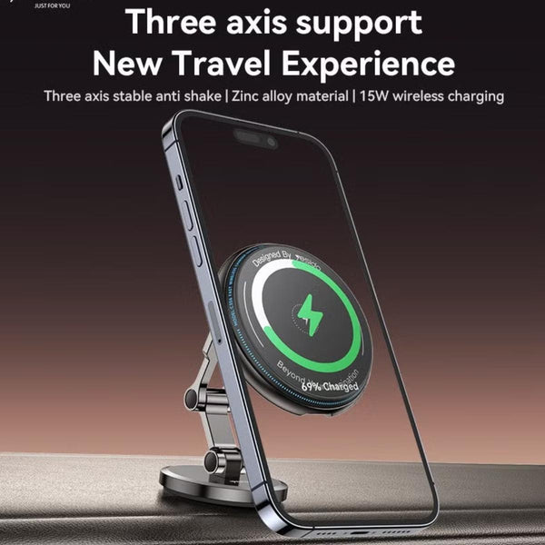 Yesido C306 Magnetic Wireless Charger & Phone Holder 15W Fast Charging