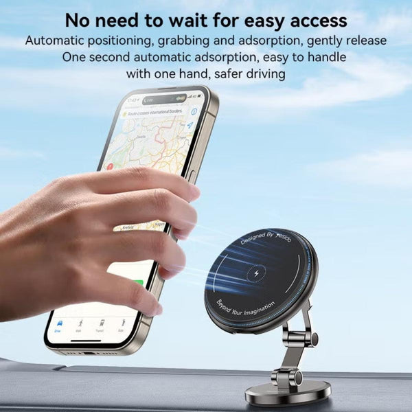 Yesido C306 Magnetic Wireless Charger & Phone Holder 15W Fast Charging